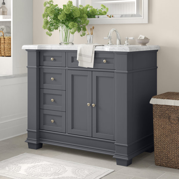 Three Posts™ Merrimack 42 Free Standing Single Bathroom Vanity With